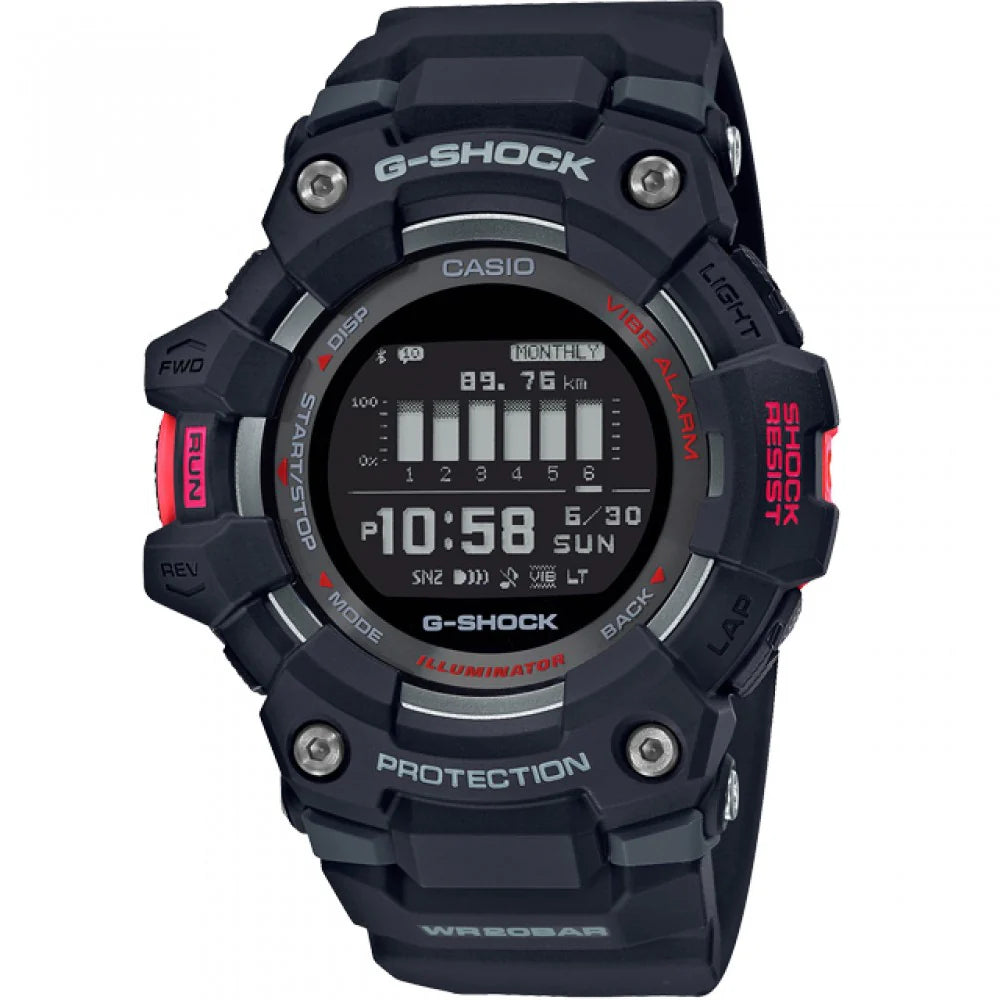 Casio G-SHOCK GBD-100-1DR Bluetooth Step Tracker Men’s Watch – Tough ...